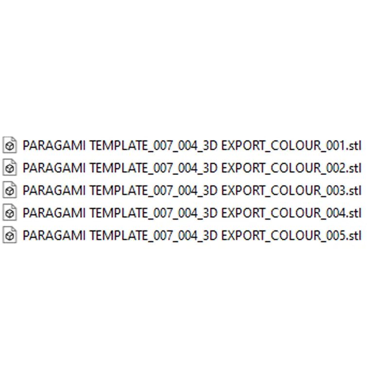 3D MODEL EXPORTS DOWNLOAD PACKAGE – Paragami