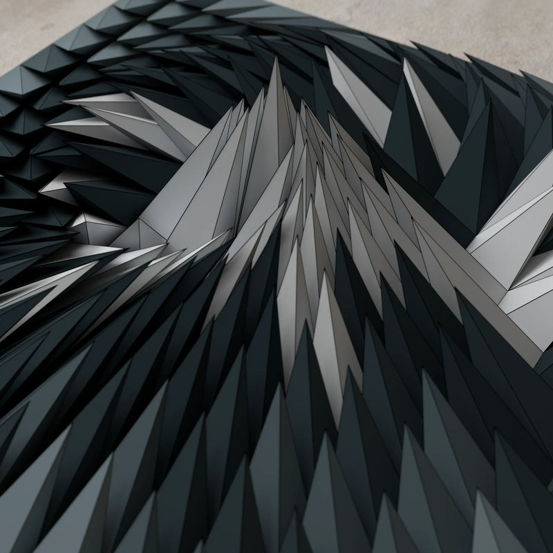 WHIRL PEAK / PAPER FOLDING TEMPLATE FOR 3D GEOMETRIC WALL ART ...